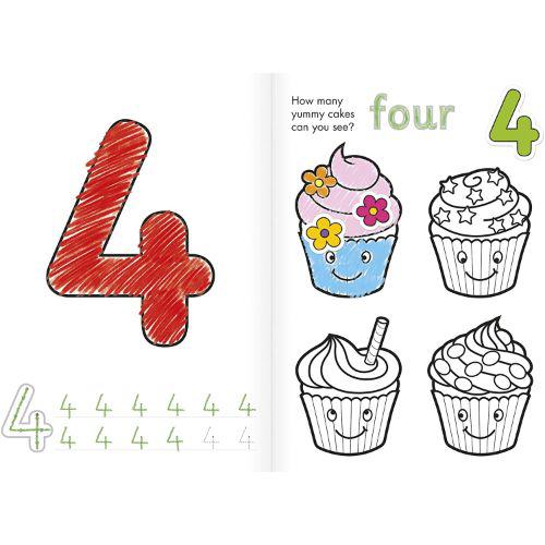 Number Counting Writing Colouring Educational Sticker Book - The Online ...