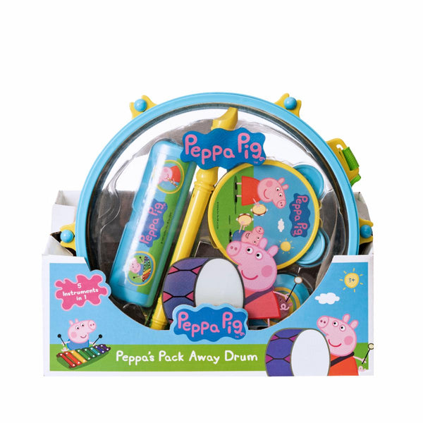 HTI Toys Peppa Pig Pack Away Drum Musical Set - The Online Toy Store