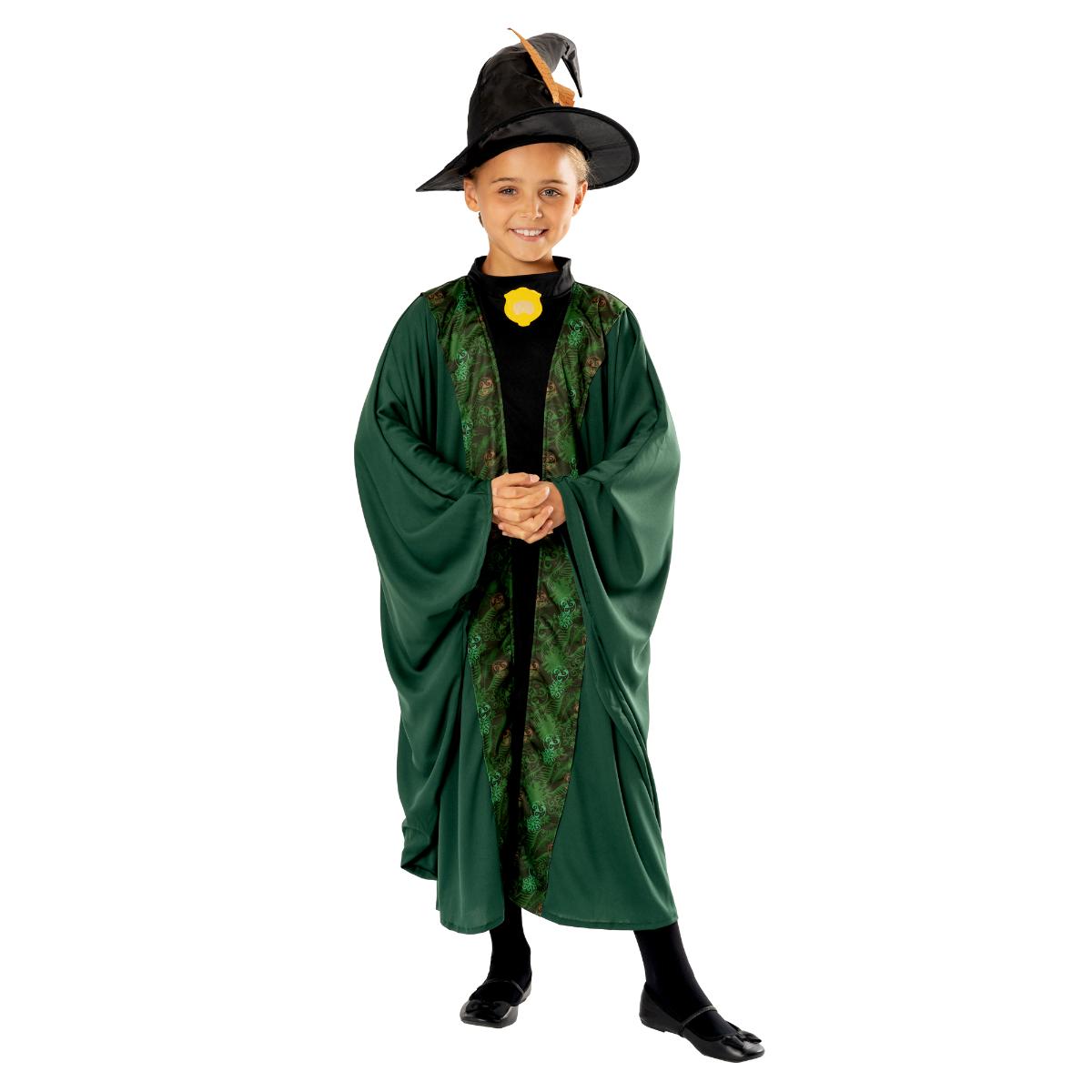 Rubies Harry Potter Professor Mcgonagall Robe Girl's Fancy Dress Costu ...