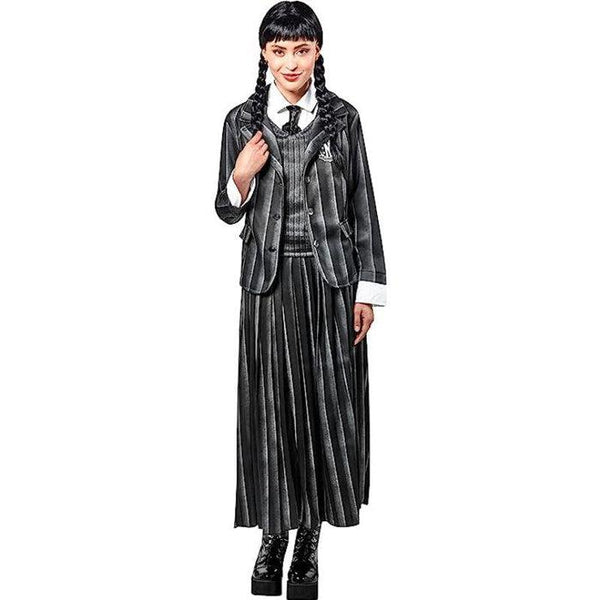 Rubies Wednesday Addams Netflix School Uniform Women's Fancy Dress Cos ...