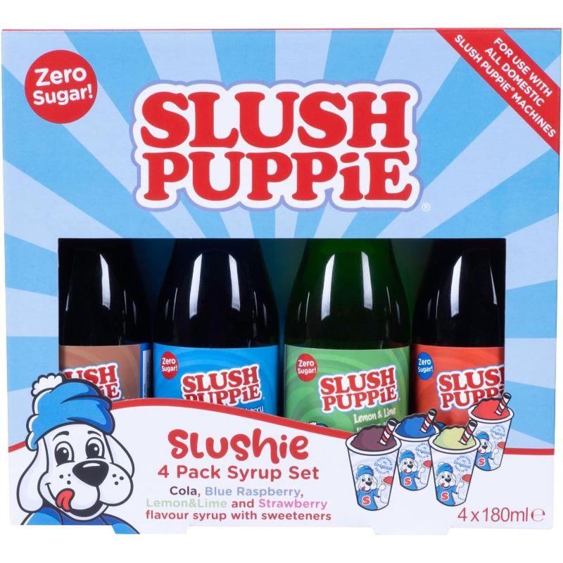 Slush Puppie Slushie Syrup Set - 4 x 180ml - Zero Sugar - The Online ...