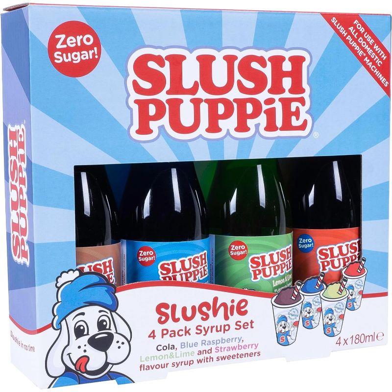 Slush Puppie Slushie Syrup Set - 4 x 180ml - Zero Sugar - The Online ...