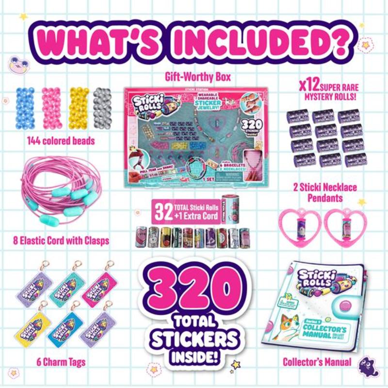 Sticki Rolls Sticki Station Wearable Sticker Bracelets - The Online Toy ...