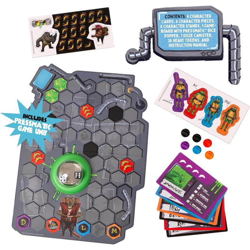 Teenage Mutant Ninja Turtles Sewer Battle Pressmatic Family Game - The ...