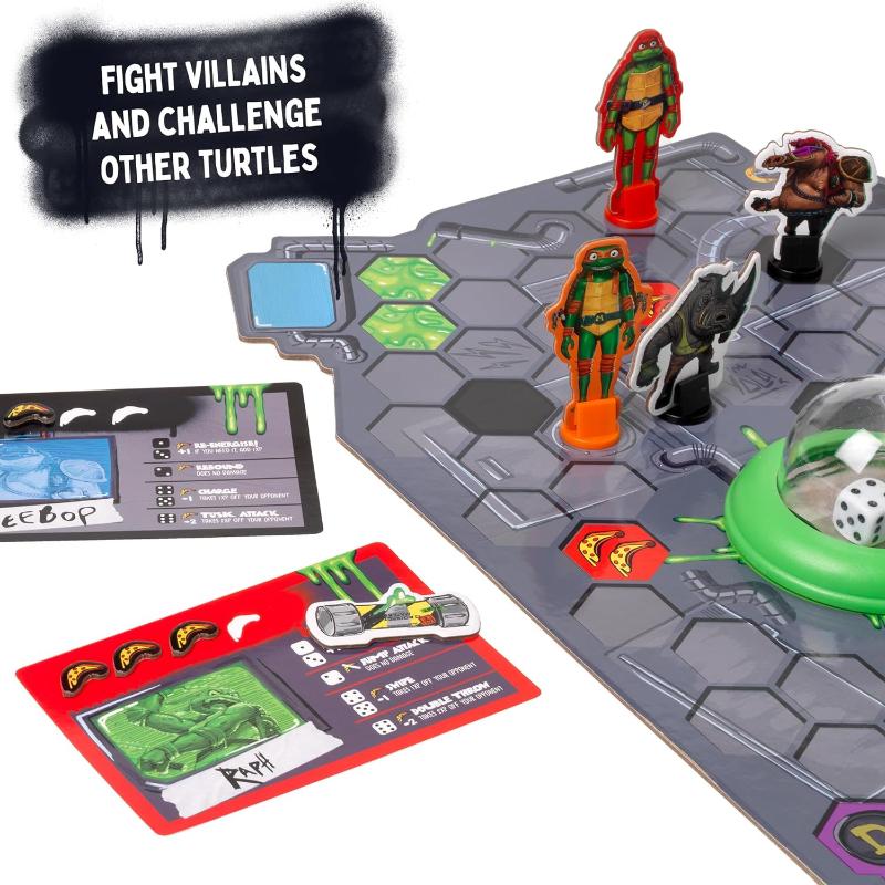 Teenage Mutant Ninja Turtles Sewer Battle Pressmatic Family Game - The ...