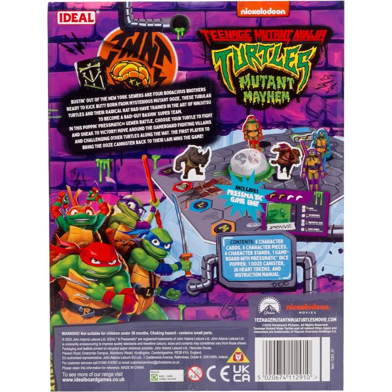 Teenage Mutant Ninja Turtles Sewer Battle Pressmatic Family Game - The ...