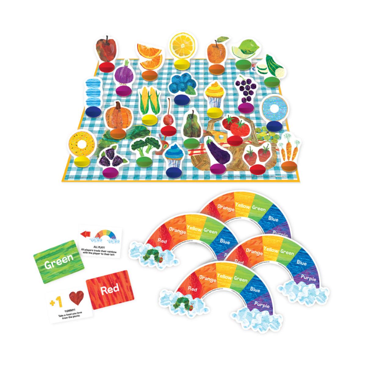 The Very Hungry Caterpillar Rainbow Picnic Food Matching Game - The ...