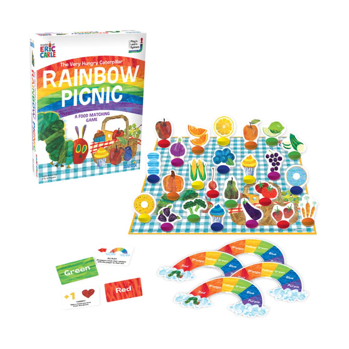 The Very Hungry Caterpillar Rainbow Picnic Food Matching Game - The ...