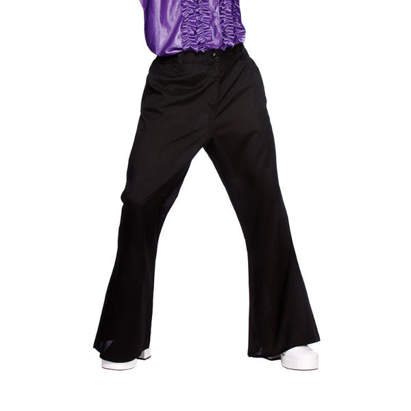 Wicked Costumes 70s Disco Flares with Pockets Men's Fancy Dress - The ...