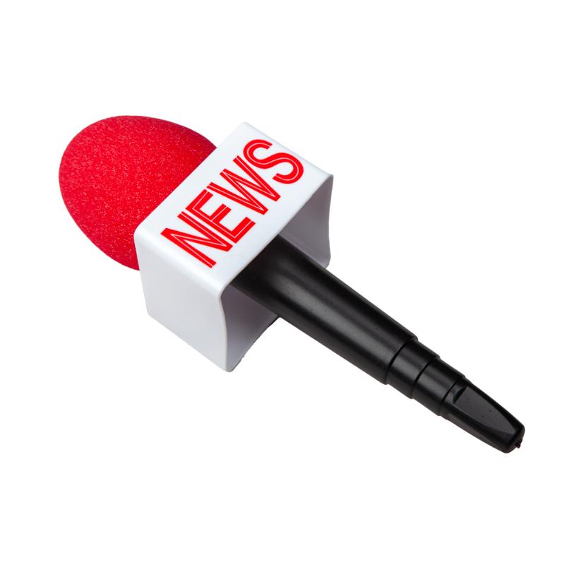 Wicked Costumes News Reporter Microphone Fancy Dress Costume Prop - The ...