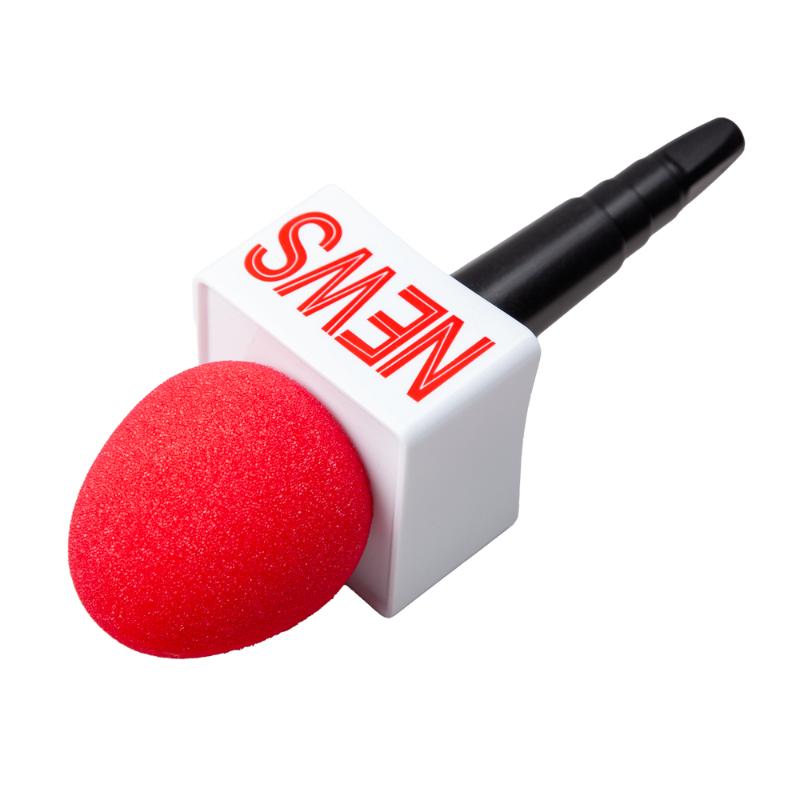 Wicked Costumes News Reporter Microphone Fancy Dress Costume Prop - The ...