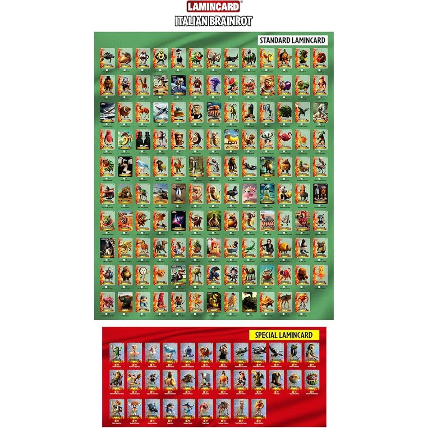 Lamincard Italian Brainrot Trading Cards - The Online Toy Store