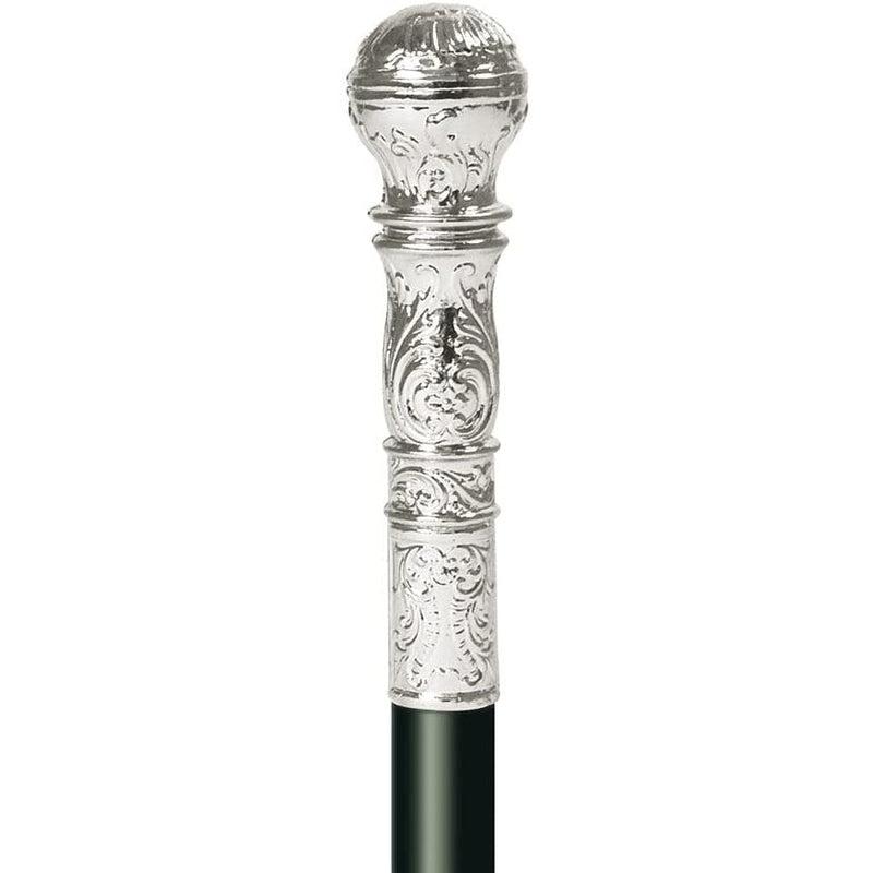 1970s Pimp Stick Gangster Hip Hop Silver Ball Cane Fancy Dress Accesso ...