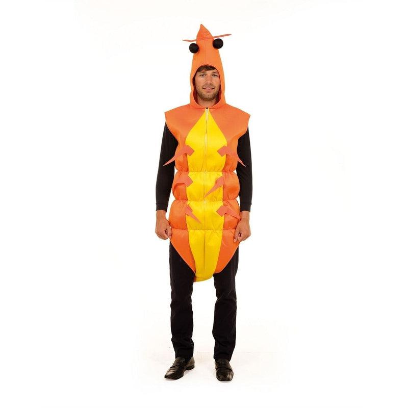 Adult Shrimp Prawn Costume Sea Life Seafood Mens Womens Fancy Dress Ou ...