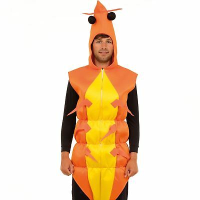 Adult Shrimp Prawn Costume Sea Life Seafood Mens Womens Fancy Dress Ou ...
