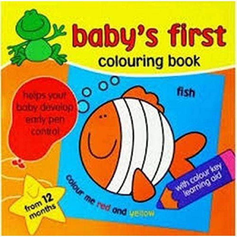 Baby's First Colouring Book with Colour Key Learning Aid (One Supplied ...