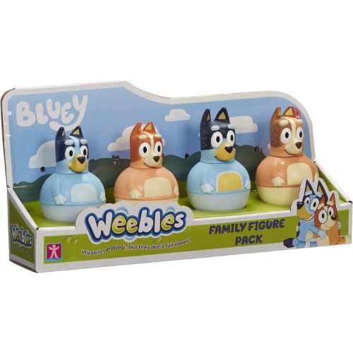Bluey Weebles Family 4 Toy Figure Pack - The Online Toy Store