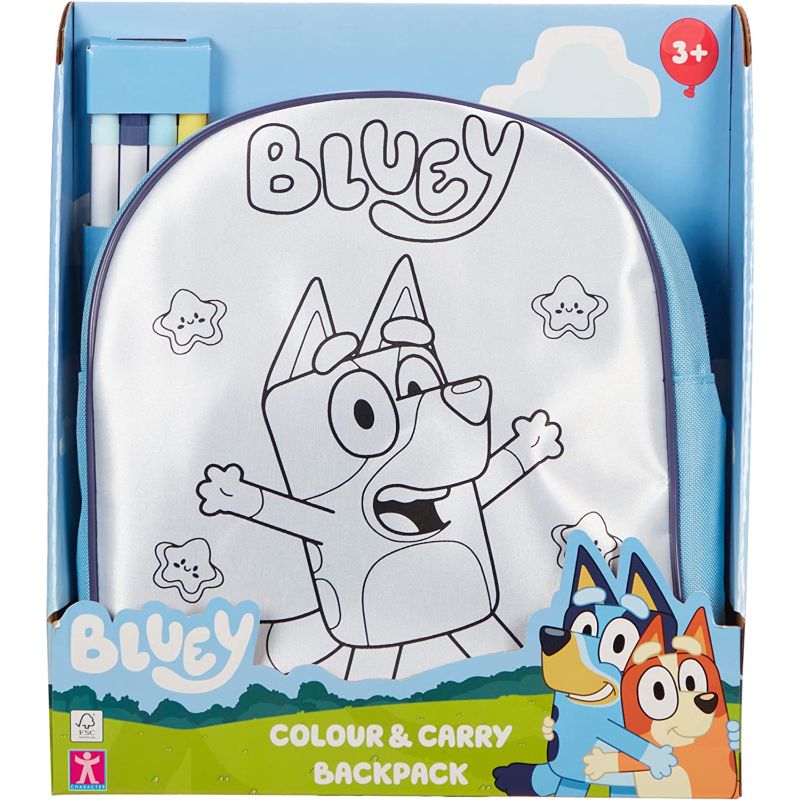 Character Options Bluey Colour & Carry Backpack School Bag - The Online ...