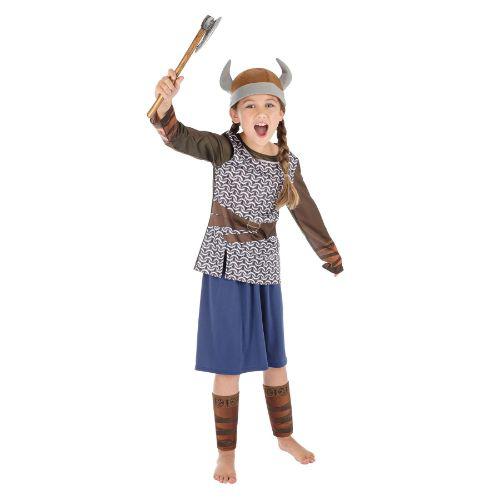 Child Girl's Viking Saxon Warrior Fancy Dress Costume - The Online Toy ...