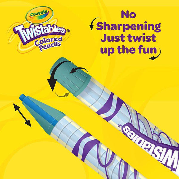 Crayola Twistable Colored Pencils 12 Pack - The Online Toy Store