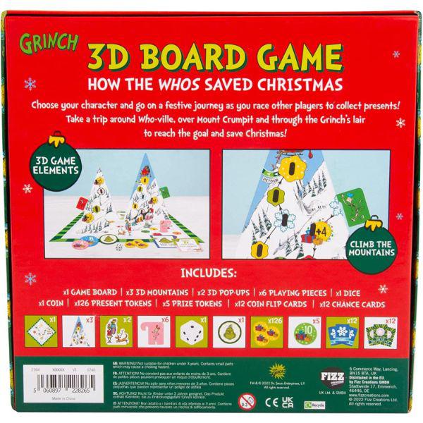 Fizz Creations The Grinch 3D Family Christmas Board Game - The Online ...