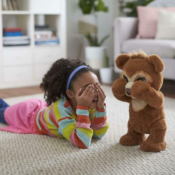 Fur Real Friends Cubby The Curious Bear Interactive Plush Cuddly Toy ...
