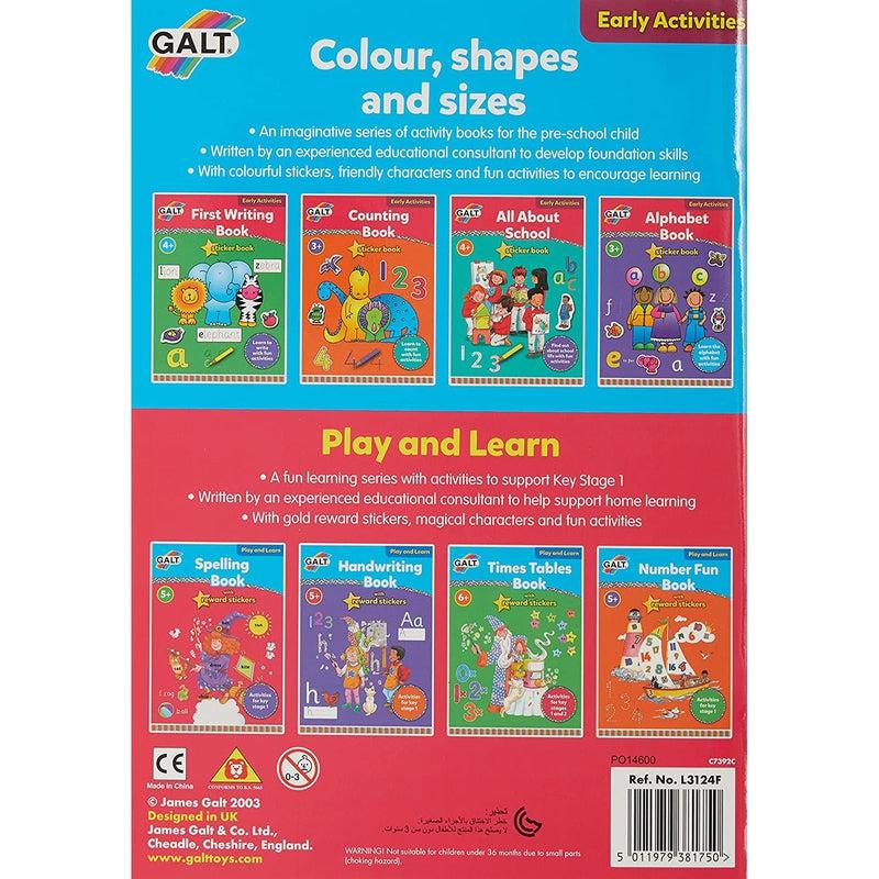 Galt Toys Home Learning Colour Shapes and Sizes Sticker Books - The ...