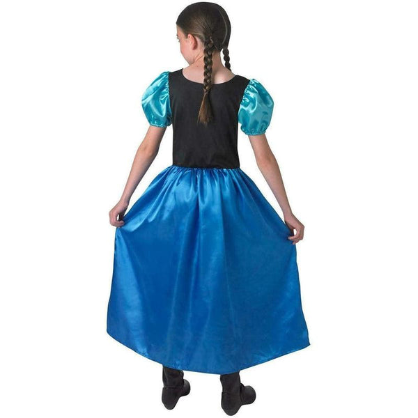 Girls Classic Anna Frozen Fancy Dress Costume Disney Princess Child Ou ...