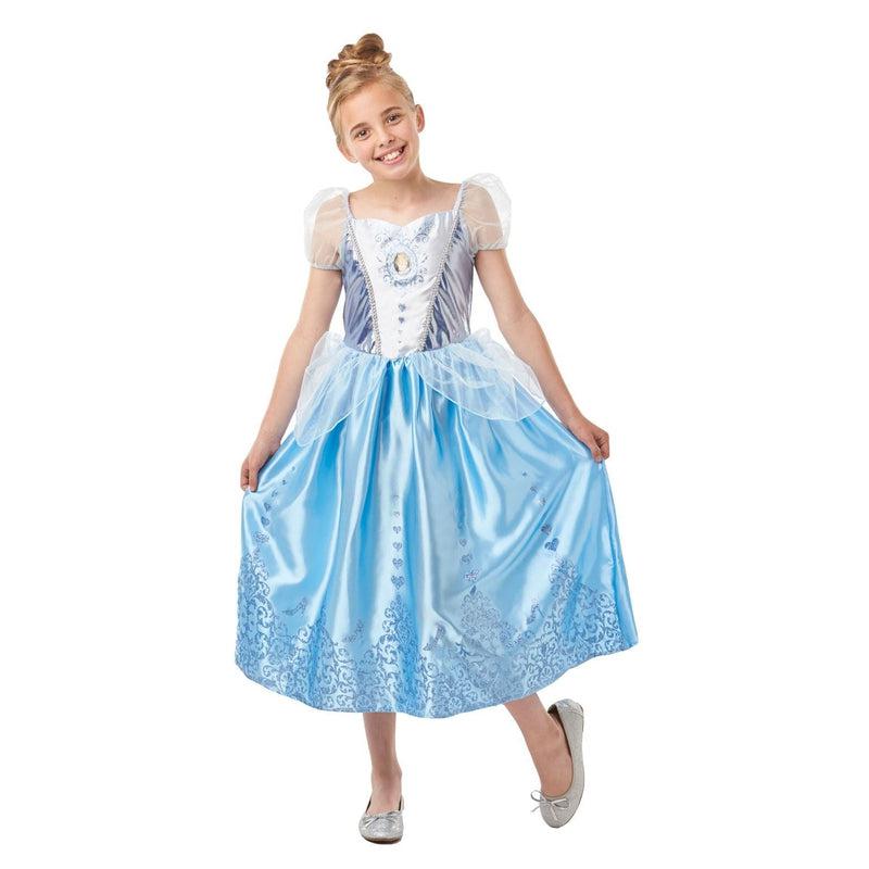 Girls Gem Cinderella Costume Disney Princess Child Fancy Dress Outfit ...