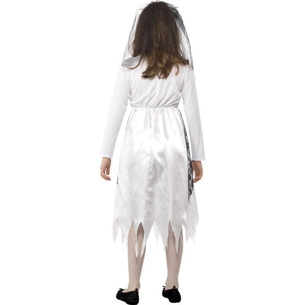 Girls Ghost Corpse Bride Costume Child Ghostly Halloween Fancy Dress O ...