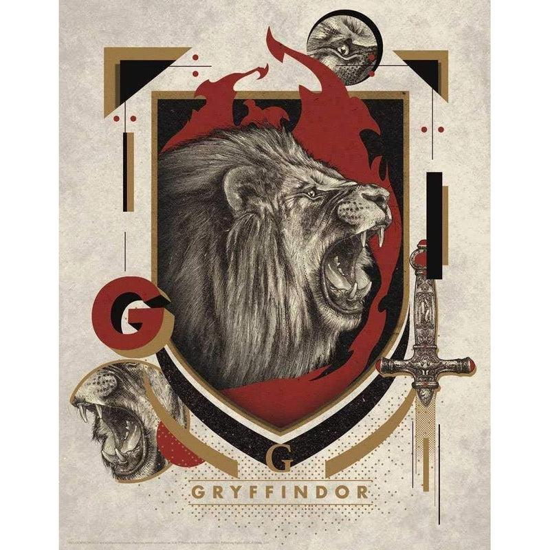 Harry Potter House Crests of Hogwarts Art Print Posters - The Online ...