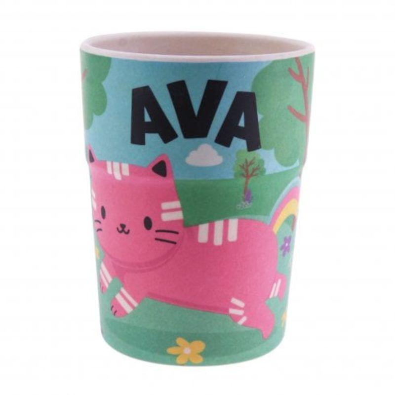 History & Heraldry Children's Bamboo Crew Personalised Named Beaker Cu ...