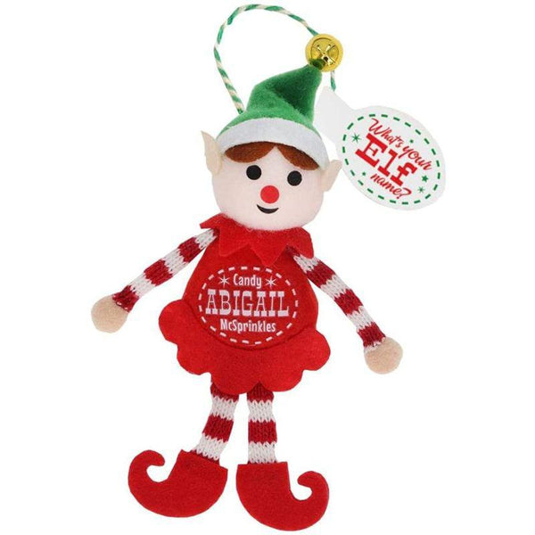 History & Heraldry Personalised Named Elf Christmas Tree Decorations ...