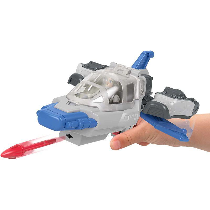 Imaginext Disney Pixar Lightyear Hyperspeed Spaceship & Toy Figure ...