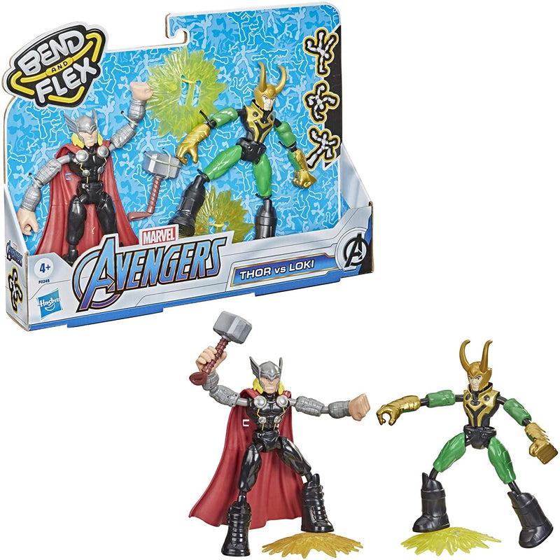 Marvel Avengers Bend and Flex Thor Vs. Loki Action Figure - The Online ...