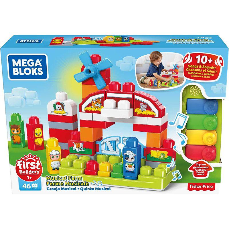 Mega Bloks Musical Farm First Builders Toy Construction Playset - The ...