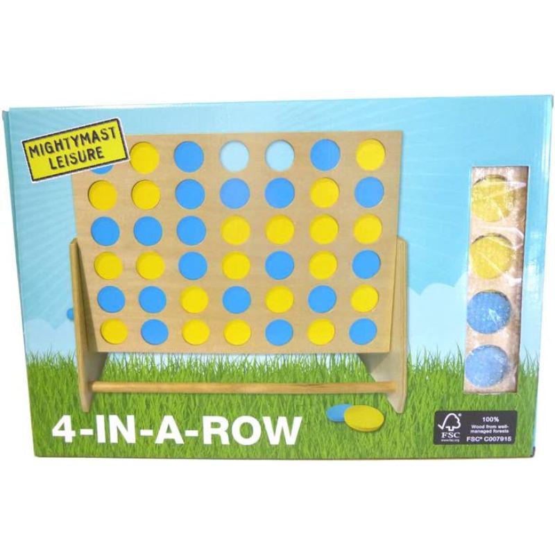 Mightymast Leisure Giant Wooden 4 In A Row Indoor & Outdoor Game - The ...