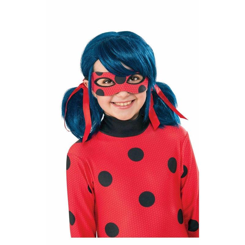 Miraculous Ladybug Wig Girls Superhero Fancy Dress Costume Accessory ...