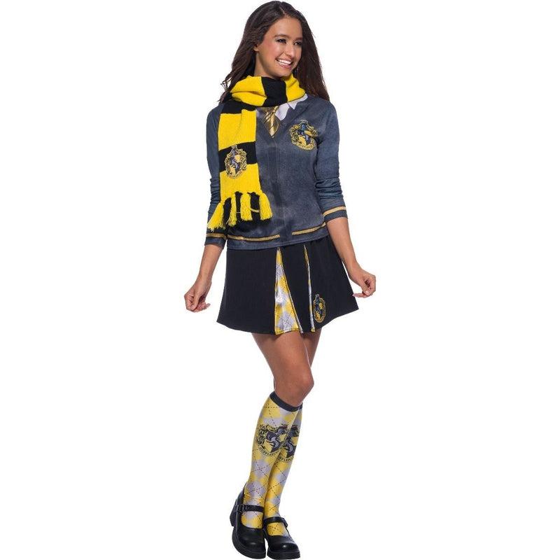 Official Deluxe Harry Potter Hogwarts House Crest Scarfs Fancy Dress ...