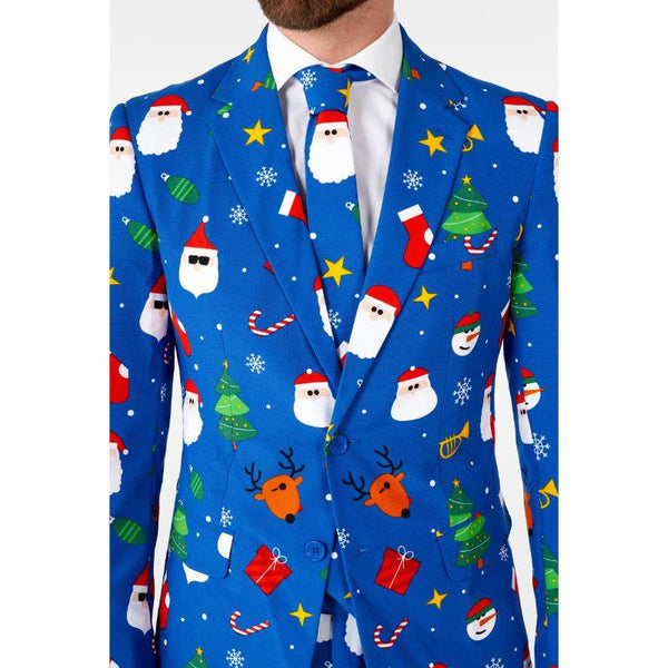 Opposuits Festivity Blue Men's Christmas Suit - The Online Toy Store