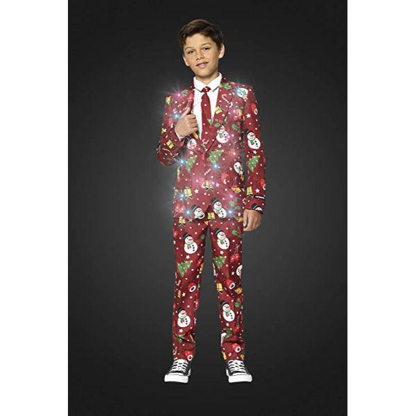 Opposuits Suitmeister Boy's Light-Up Christmas Suit - Red - The Online ...