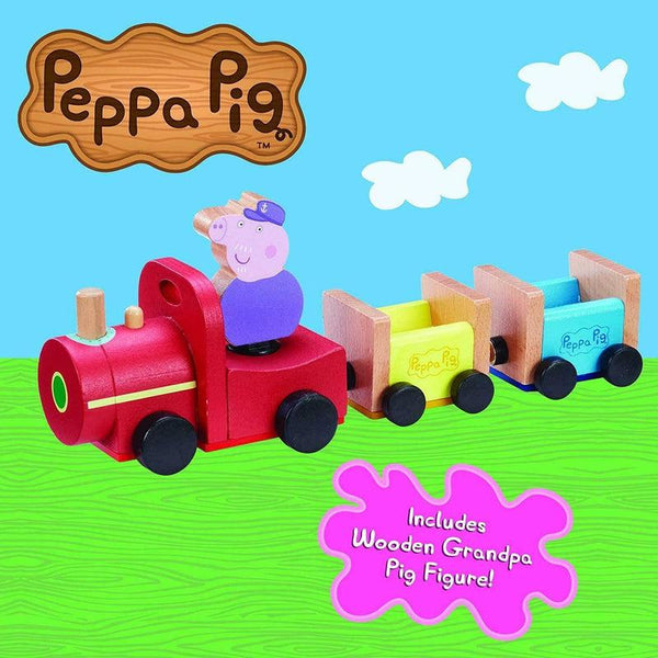 Peppa Pig Wooden Grandpa Pigs Train Toy - The Online Toy Store