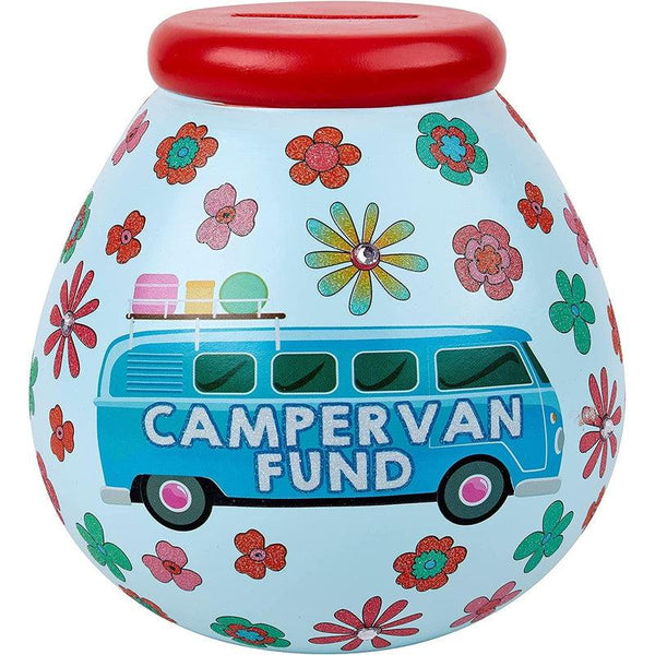 Pot of Dreams Ceramic Money Box Campervan Fund - The Online Toy Store
