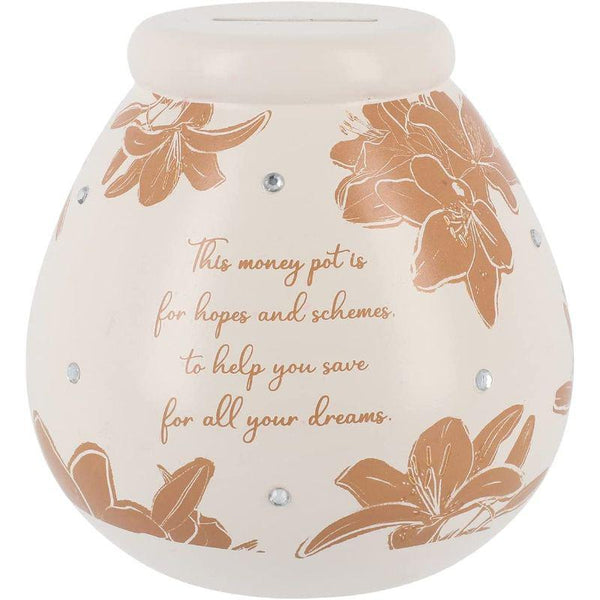 Pot of Dreams Ceramic Money Box Fleur & Birds - The Online Toy Store