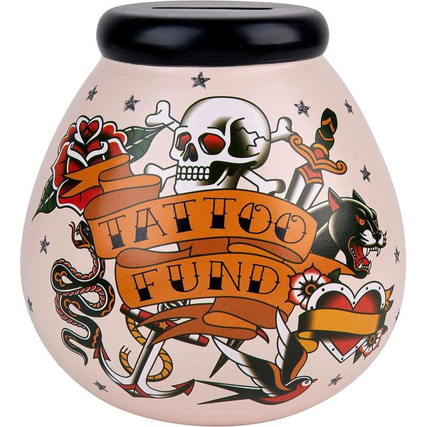 Pot of Dreams Ceramic Money Box Tattoo Fund - The Online Toy Store