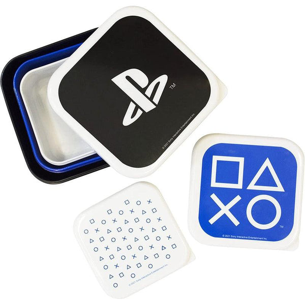 Sony Playstation 3 Piece Lunch Box Snack Box Set - The Online Toy Store