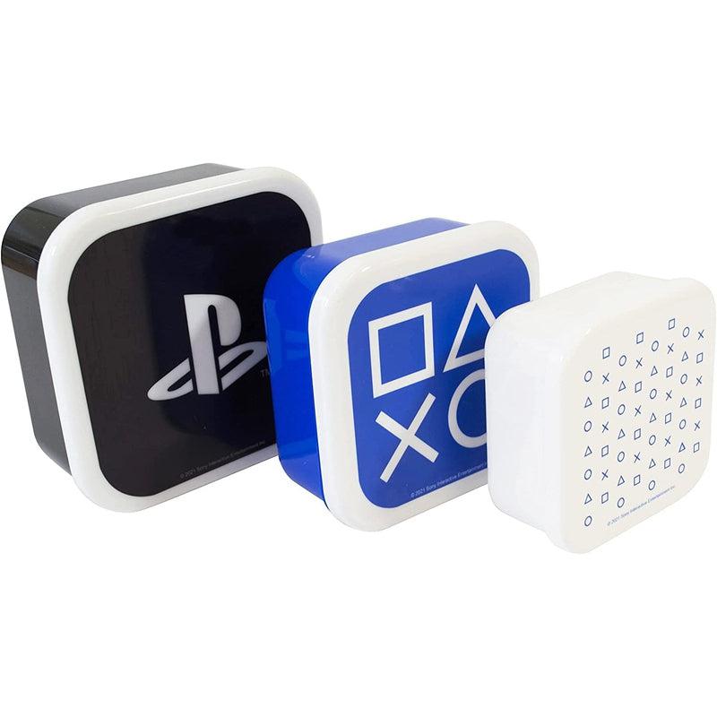 Sony Playstation 3 Piece Lunch Box Snack Box Set - The Online Toy Store