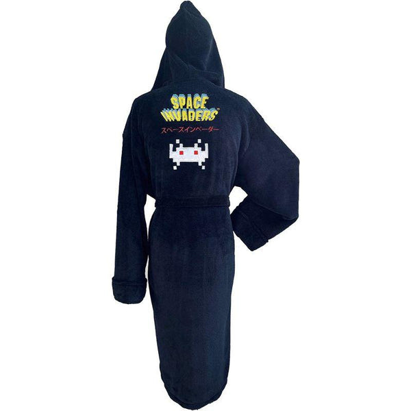 Space Invaders Bathrobe Men's Gaming Dressing Gown - The Online Toy Store