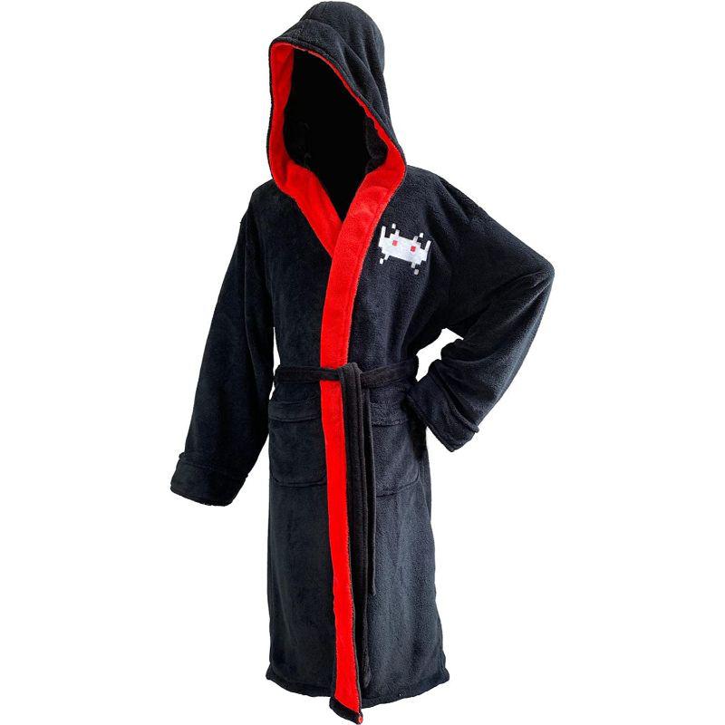 Space Invaders Bathrobe Men's Gaming Dressing Gown - The Online Toy Store