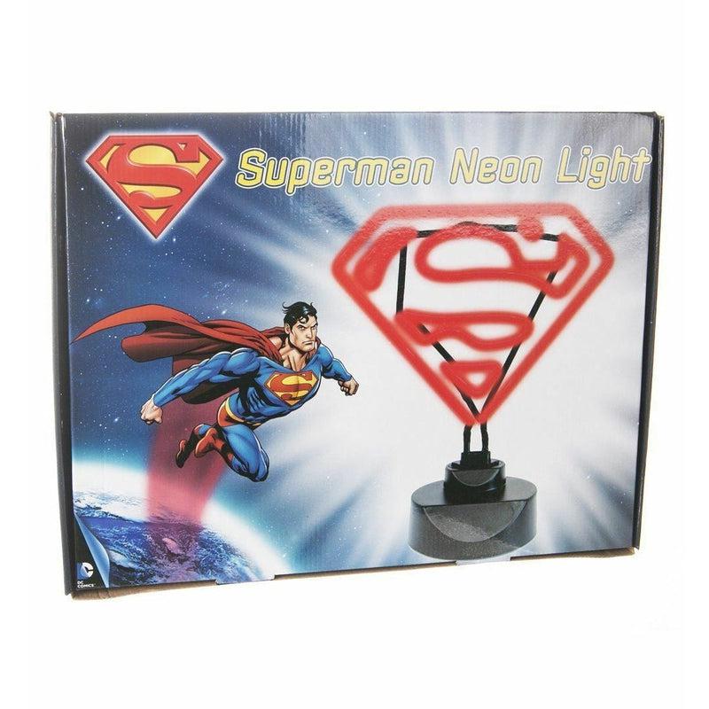 Superman Classic Logo Red Neon Light Table Mood Night Lamp DC Comics ...